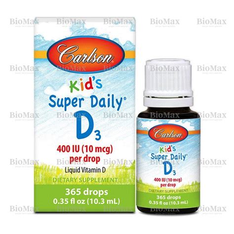 Витамин Д-3, Д3 для детей от 1 года, жидкий, Kid's Super Daily D-3, D3 ...