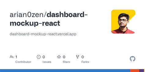 Github Arian Zen Dashboard Mockup React Dashboard Mockup React Vercel App
