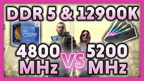 Does 400mhz Make A Difference Ddr5 4800mhz Vs 5200mhz Youtube