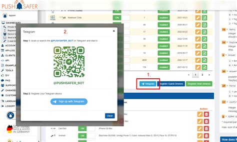 Example Telegram Pushsafer Send Push Notifications Easy And Safe