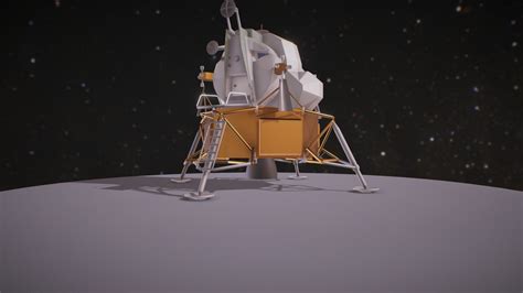 Apollo 16 Moon Lander Buy Royalty Free 3d Model By Tankstorm [e32a91e] Sketchfab Store