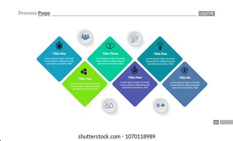 Five Elements Flow Chart Diagram Template Stock Vector Royalty Free Shutterstock