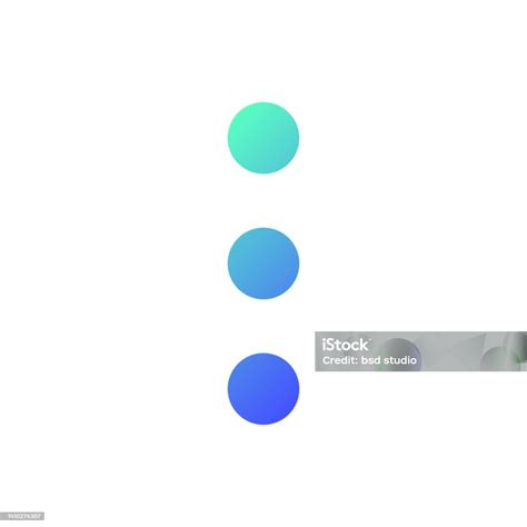 Three Vertical Dots Menu Pixel Perfect Gradient Linear Ui Icon Stock