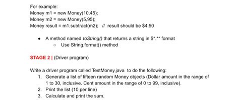 solved design a class named money the class contains the