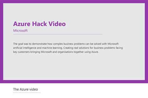 Microsoft Azure Hackathon On Behance