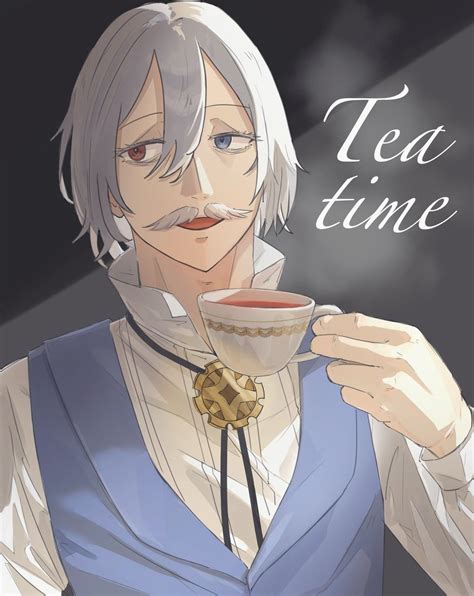 An Anime Character Holding A Cup And Looking At The Camera