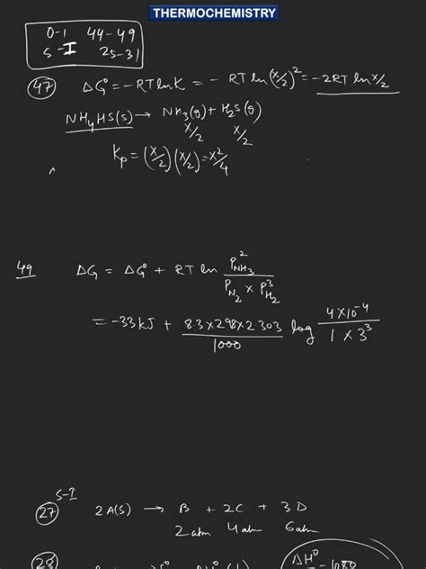 Thermochemistry L 01 Class Notes 2 Pdf