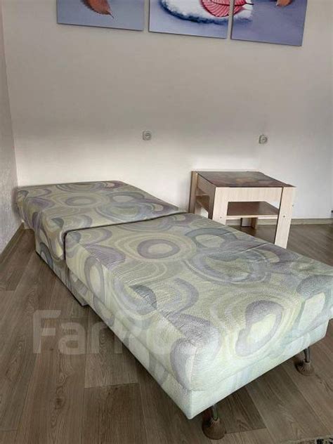 Кресло-кровать ш 90 д 200, ткань, ножки, складное, бежевый, 90,0 см ...