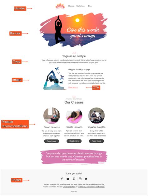 Best Practices For Email Template Design And Structure For Health And Fitness Mobile Apps