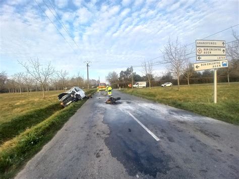 Lot Et Garonne Un Jeune Motard Décède Dans Une Collision à Trois