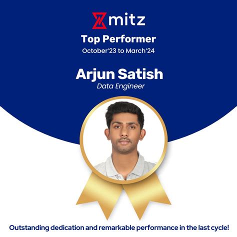 Mitz On Linkedin Mitztopperformer Dataengineer Servicecompany Infopark