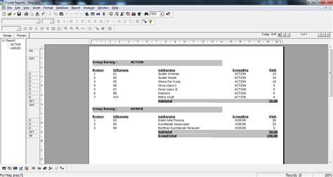 Nomor Per Group Laporan Crystal Report Gudang Sourcode Visual Basic Classic