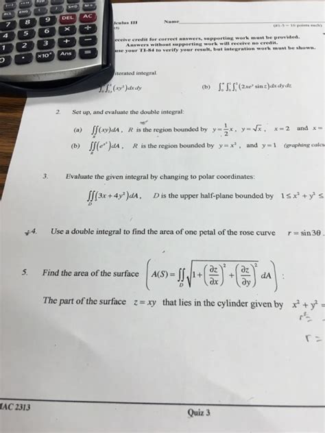 Solved Set Up And Evaluate The Double Integral Double Chegg Com