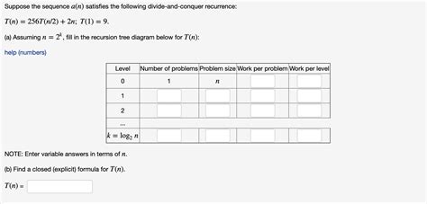 solved suppose the sequence a n satisfies the following