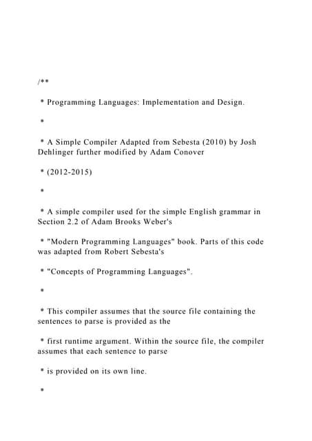 programming languages implementation and design docx