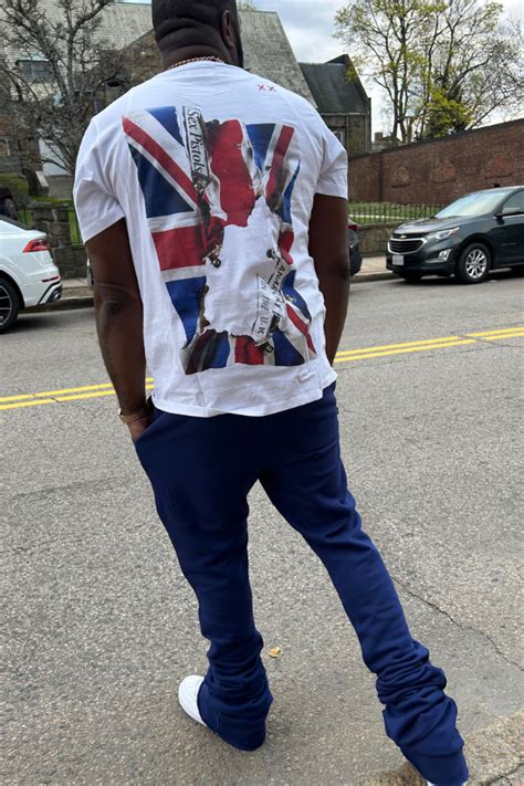 New Dagger Stack Joggers Blue