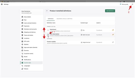 How To Order The Metafields In Shopify How Commerce