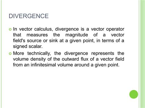 Divergence Curl Gradient Pptx