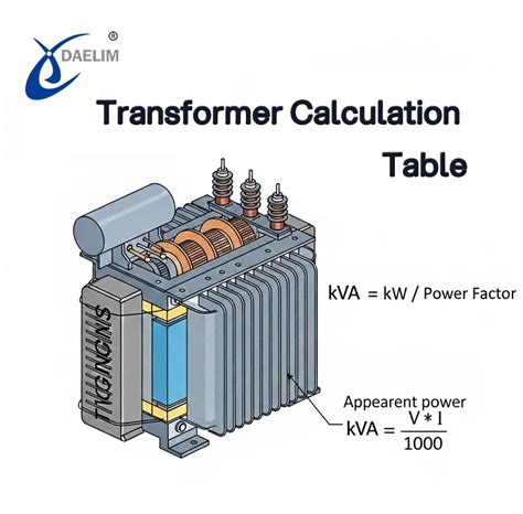 Transformer Calculation Table Daelim Transformer