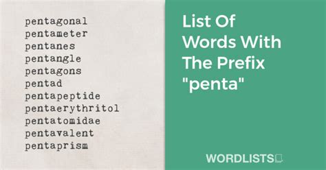List Of Words With The Prefix Meta