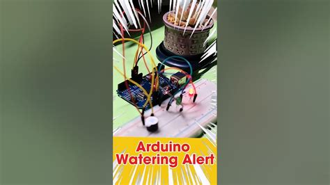 Diy Arduino Automatic Watering System With Alarm Easy Project 💧 Shorts Arduino