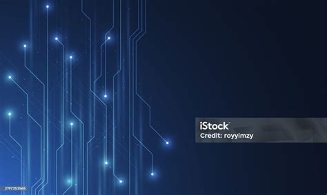 추상 푸른 빛나는 선 기술 회로 기판 배경 디자인 통신 점 및 회선 속도 인터넷 개념 벡터 일러스트 레이 션 0명에 대한 스톡 벡터 아트 및 기타 이미지 Istock