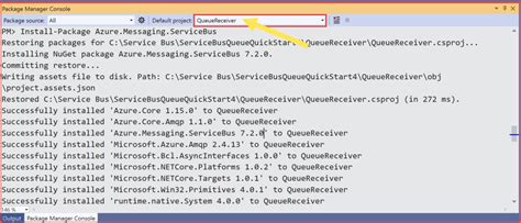 Quickstart Use Azure Service Bus Queues From Net App Azure Service Bus Microsoft Learn