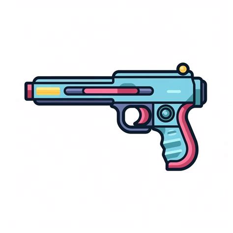 Premium Photo Blaster Icon Toy And Game Weapon Symbol Art Logo