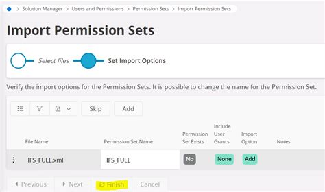 ifs cloud import permission set ifs community