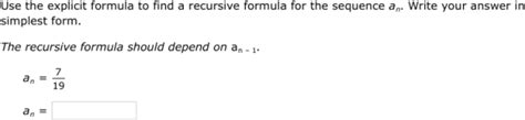 Ixl Convert An Explicit Formula To A Recursive Formula Year 13 Maths Practice