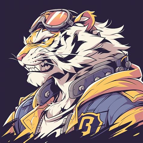 White Tiger Gamer Vectors And Illustrations For Free Download Freepik