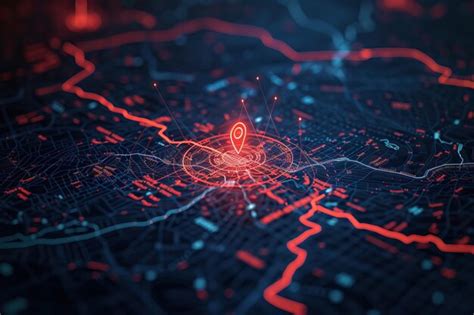 Premium Photo Navigator That Show The Gps Position In Map Generative Ai