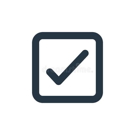 Checkbox Icon Vector From Essentials Ui Concept Thin Line Illustration
