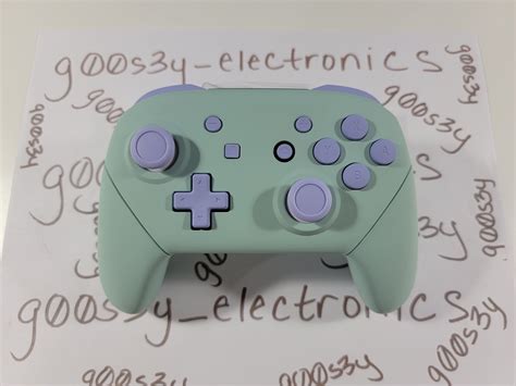 New Nintendo Switch Custom Light Cyan Pro Controller Choose Etsy Uk