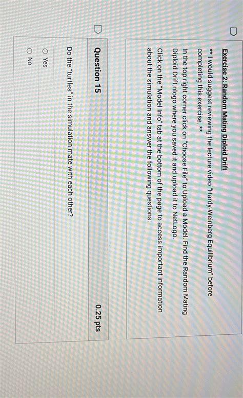Solved Exercise 2 Random Mating Diploid Drift ﻿i Would