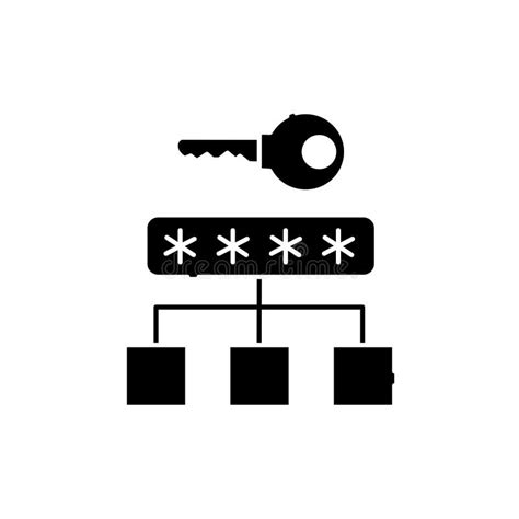 Types Of Passwords Line Icon Isolated Vector Element Stock Vector Illustration Of Isolated