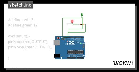 Led Light Wokwi Esp32 Stm32 Arduino Simulator