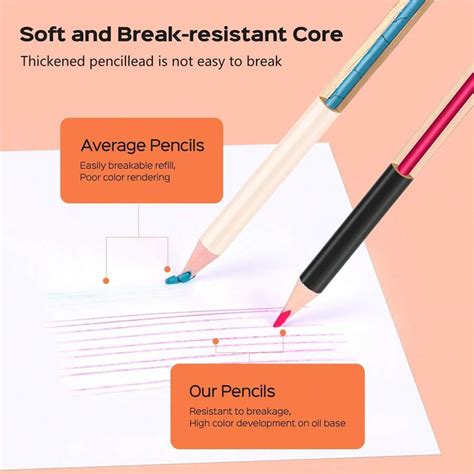 120 Colouring Pencils Set Soft Core Colour Leads For Adults And Smooth