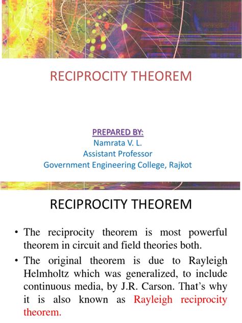 Reciprocity Theorem Antenna Radio Electrical Impedance