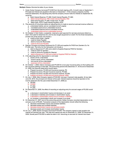 Acc Plus 3rd Quiz Answer Key Pdf