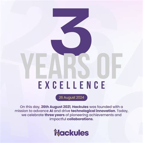 Hackules Inc On Linkedin Today We Celebrate 3 Years Of Hackules Journey Heres To More