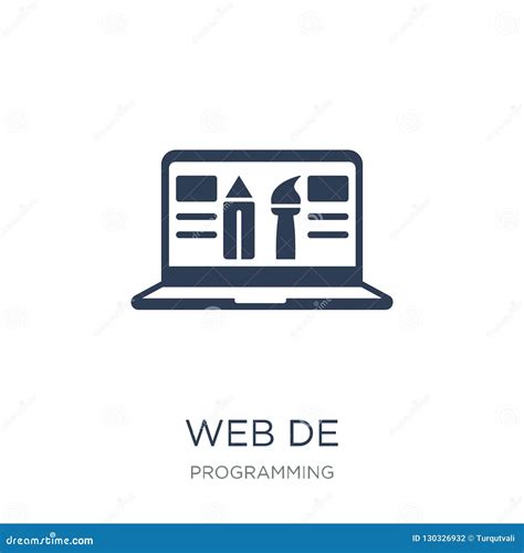 Web Design Icon Trendy Flat Vector Web Design Icon On White Background