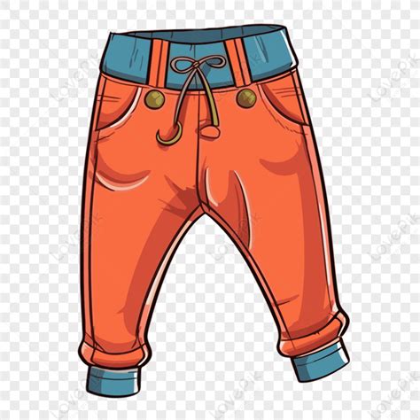 주황색 바지 아기 어린이 삽화 만화 벡터클립 아트 Png 일러스트 무료 다운로드 Lovepik
