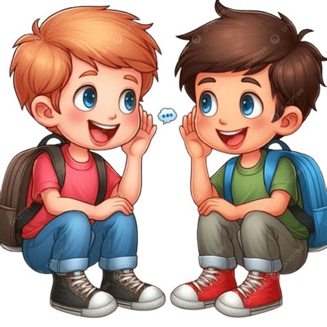 Zwei Leute Reden Cartoon