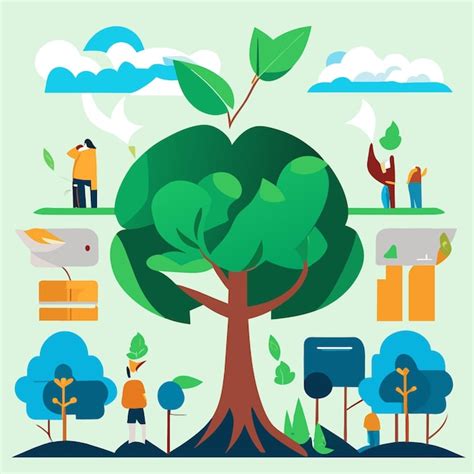 Premium Vector Tree Planting Vector Concept Isolated Flat Illustrations