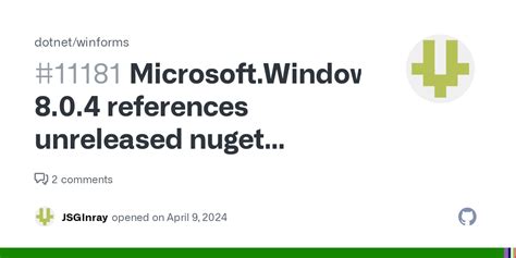 Microsoftwindowscompatibility 804 References Unreleased Nuget