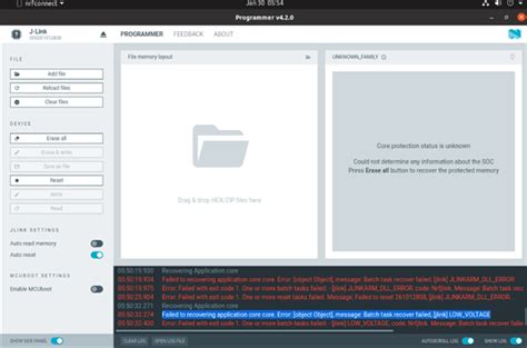 Unable To Flash Or Erase Nrf9161 Chip Readback Protection Error