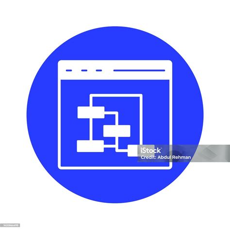 Algorithm Vector Icon Which Can Easily Modify Or Edit Stock