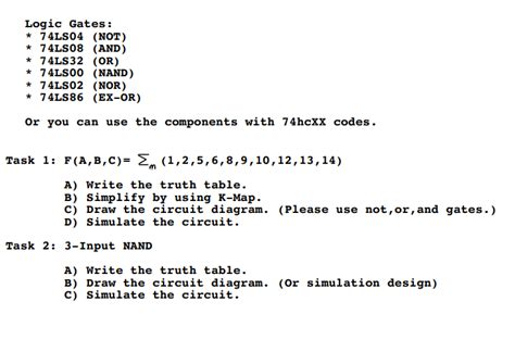 Solved Logic Gates 74ls04 Not 74ls08 And 74ls32