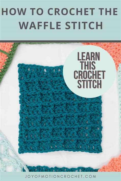Waffle Stitch Crochet Tutorial Easy Step By Step